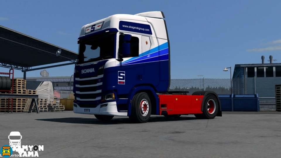 ETS2 - Scania R Next Gen Skagerak Grup Skin Yaması | KamyonYama