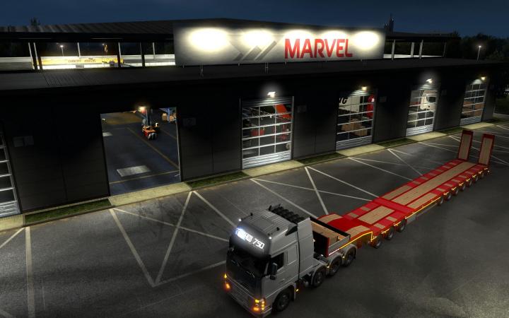 ETS2 – Marvel Transportes Garaj Modu (1.39.x) | KamyonYama